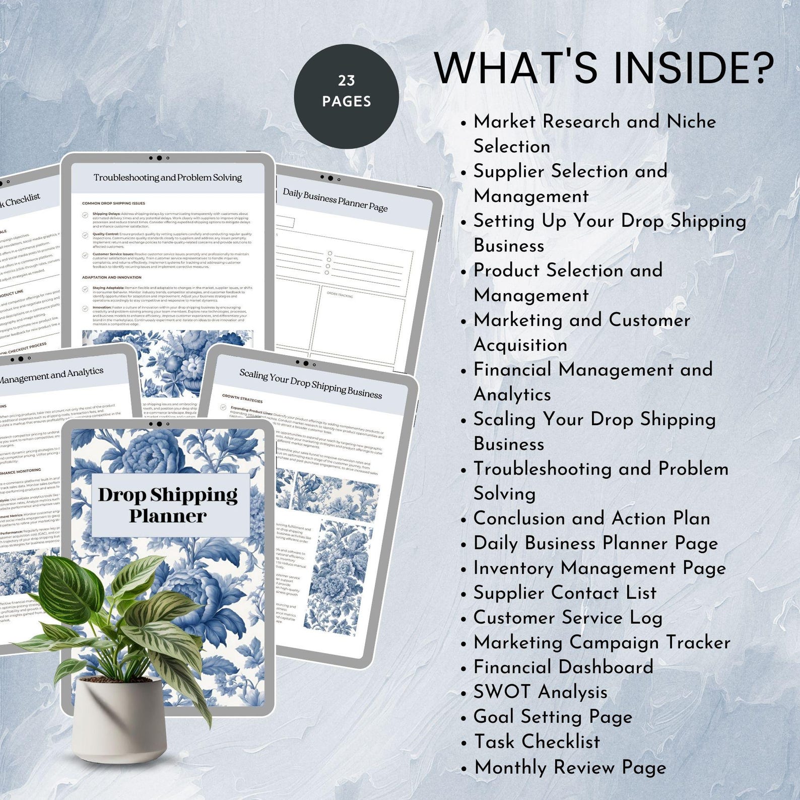 Dropshipping Planner Drop Ship Vendor Printable Guide Drop Shipping ...