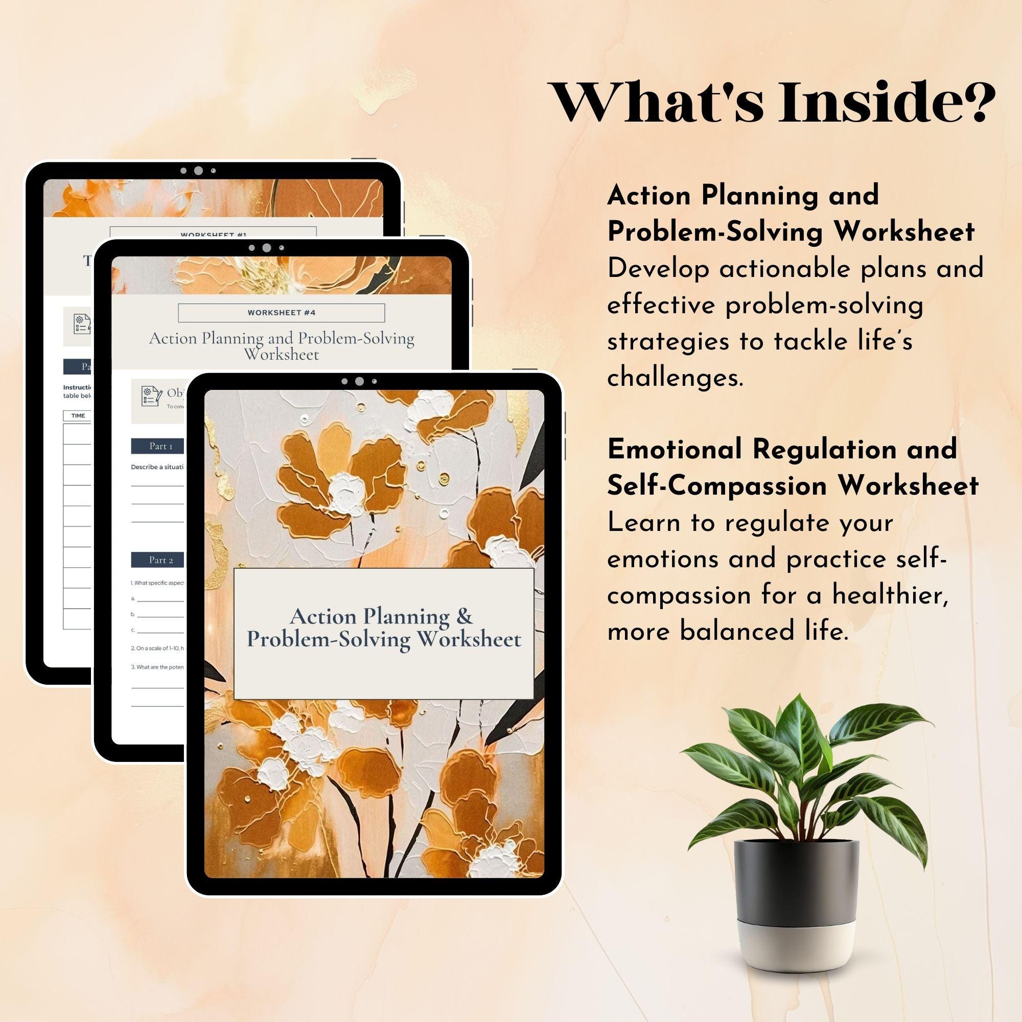 Overthinking Worksheets Anxiety Workbook Coping Skill Journal Stop Over ...