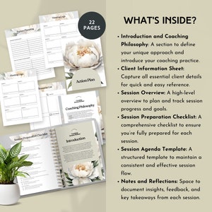 Coaching Session Planner Template Canva Client Session Note Toolkit ...