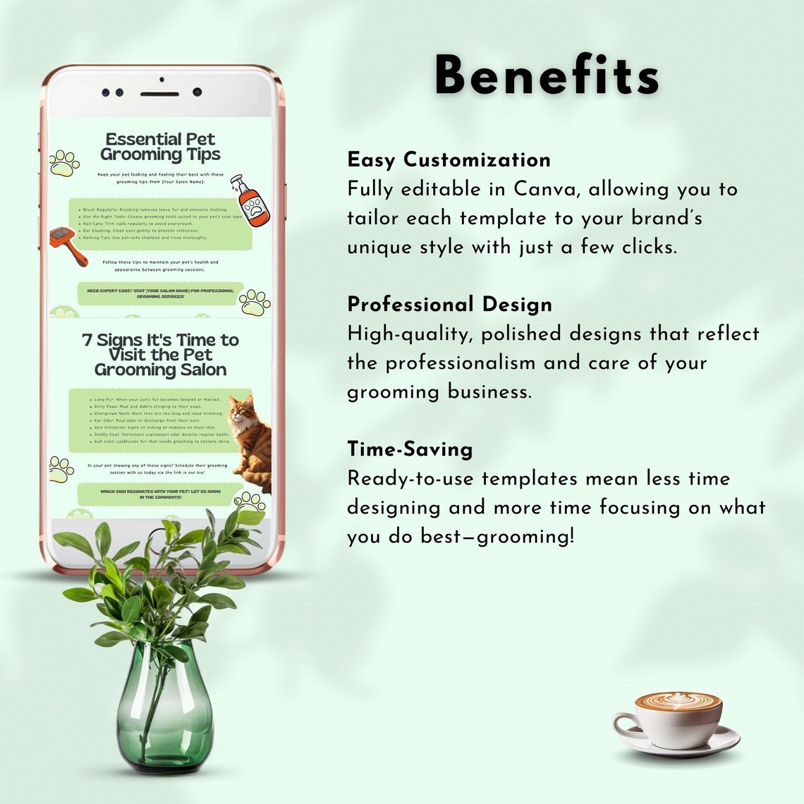 Pet Grooming Instagram Posts Dog Grooming Social Media Pet Shop Spa ...