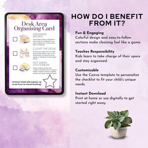 Kids Room Cleaning Checklist Family Organization Printable Kids Chore ...