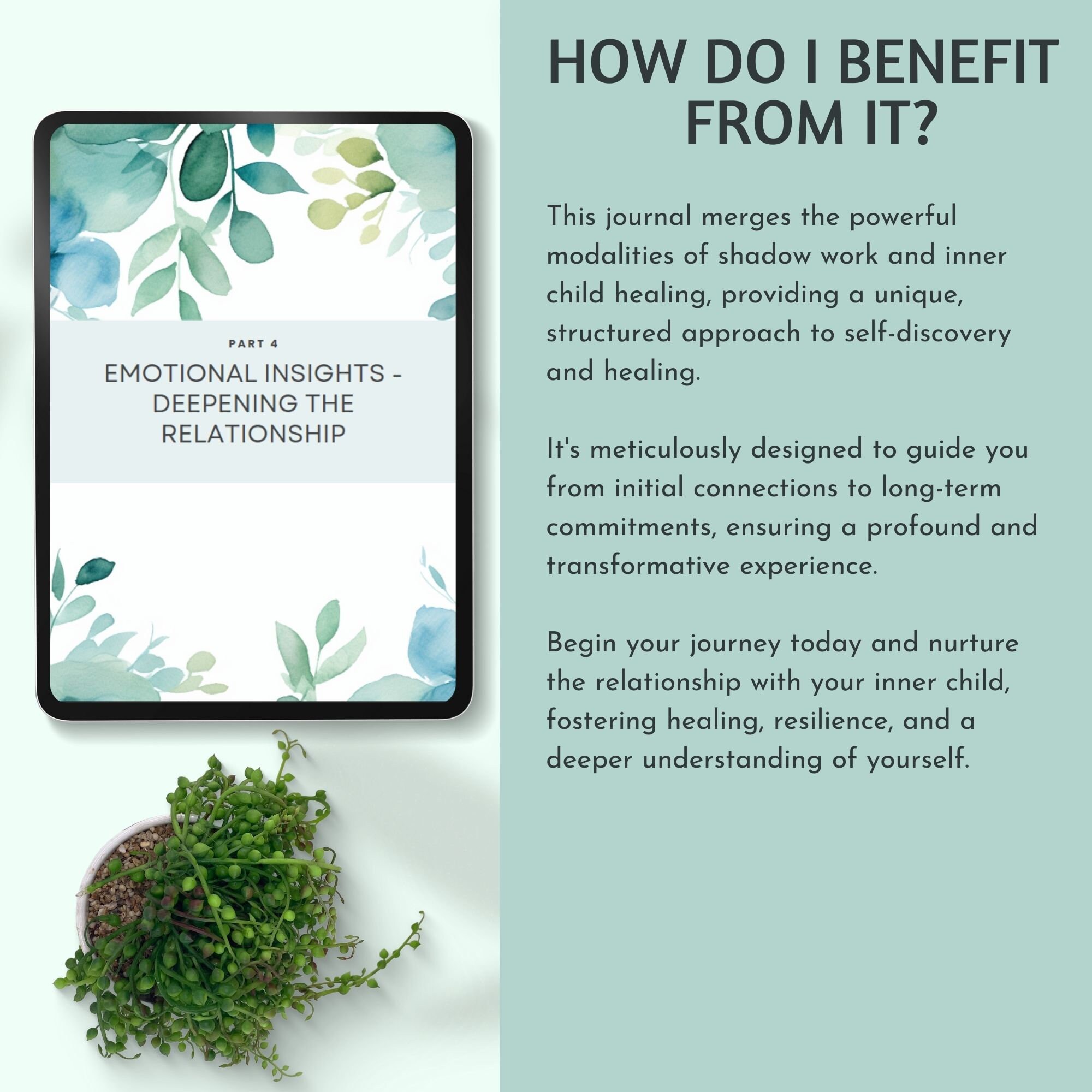 Inner Child Healing Journal Prompts PDF Worksheet for Mental Health ...