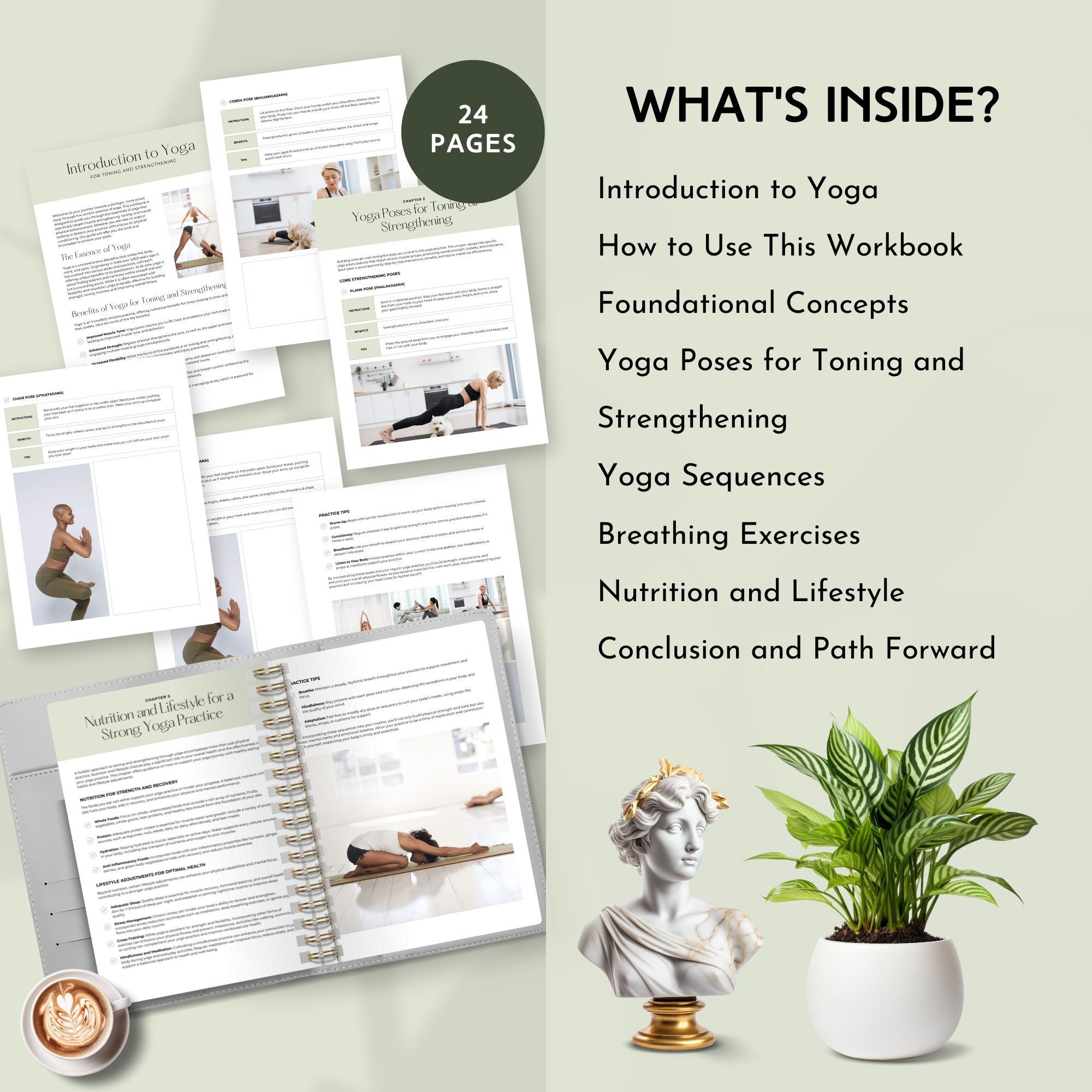 Yoga Ebook Template Canva Yoga Teacher Lead Magnet Fitness Wellness ...