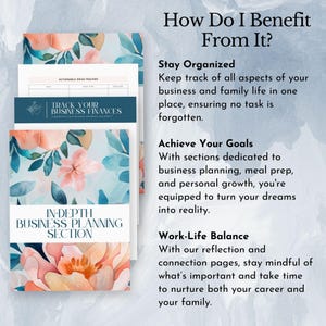 Mompreneur Planner for Busy Mums Organizer Entrepreneur Tracker Family ...