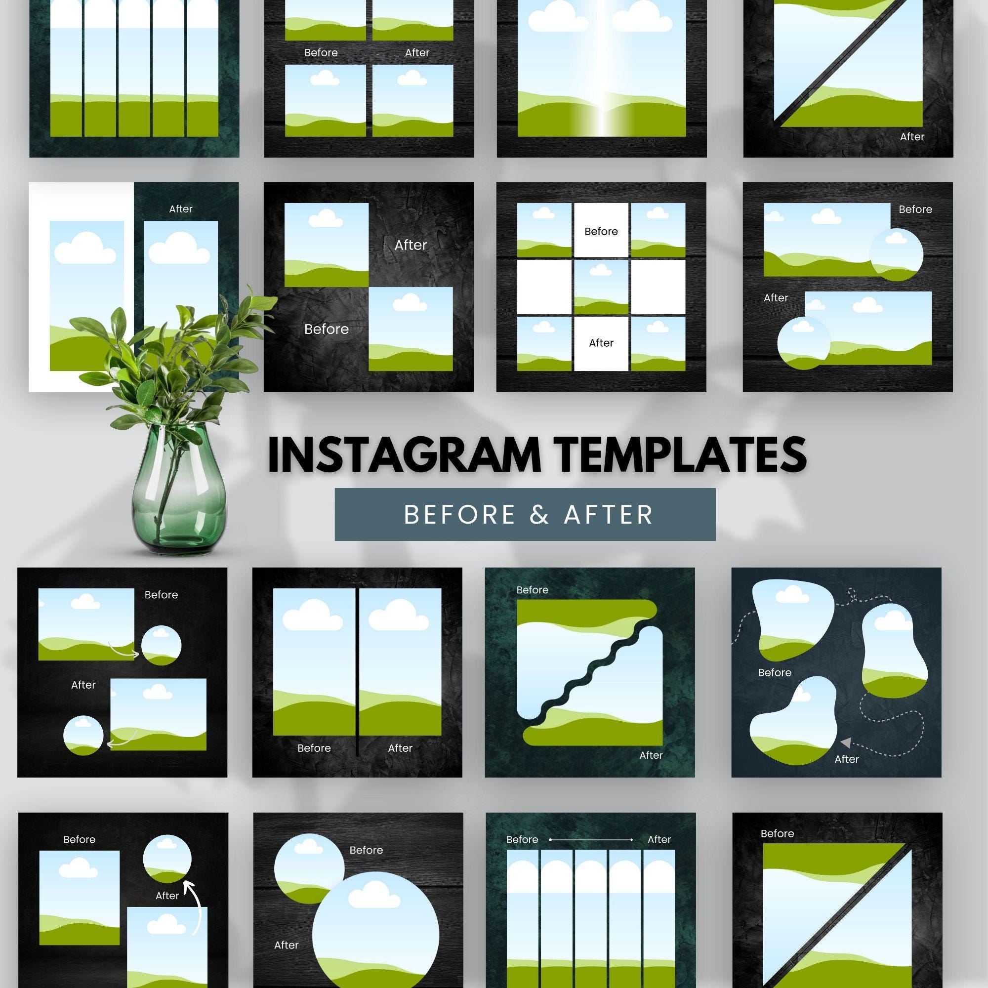 Instagram Templates Before and After Body Sculpting Weight Loss ...