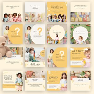 Childcare Social Media Post Instagram Kindergarten Daycare Marketing ...