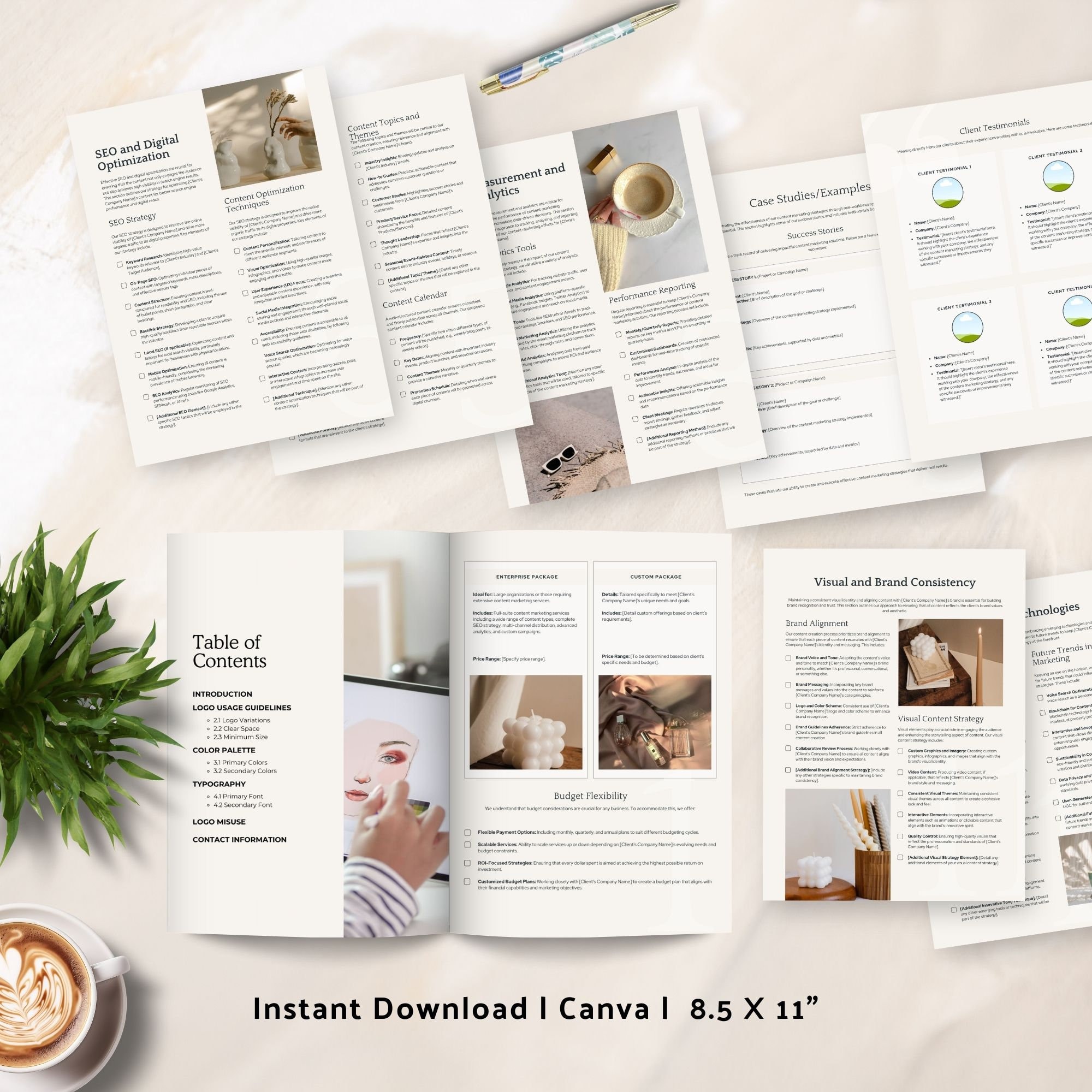 Content Proposal Template Content Marketing Proposal Digital Template ...