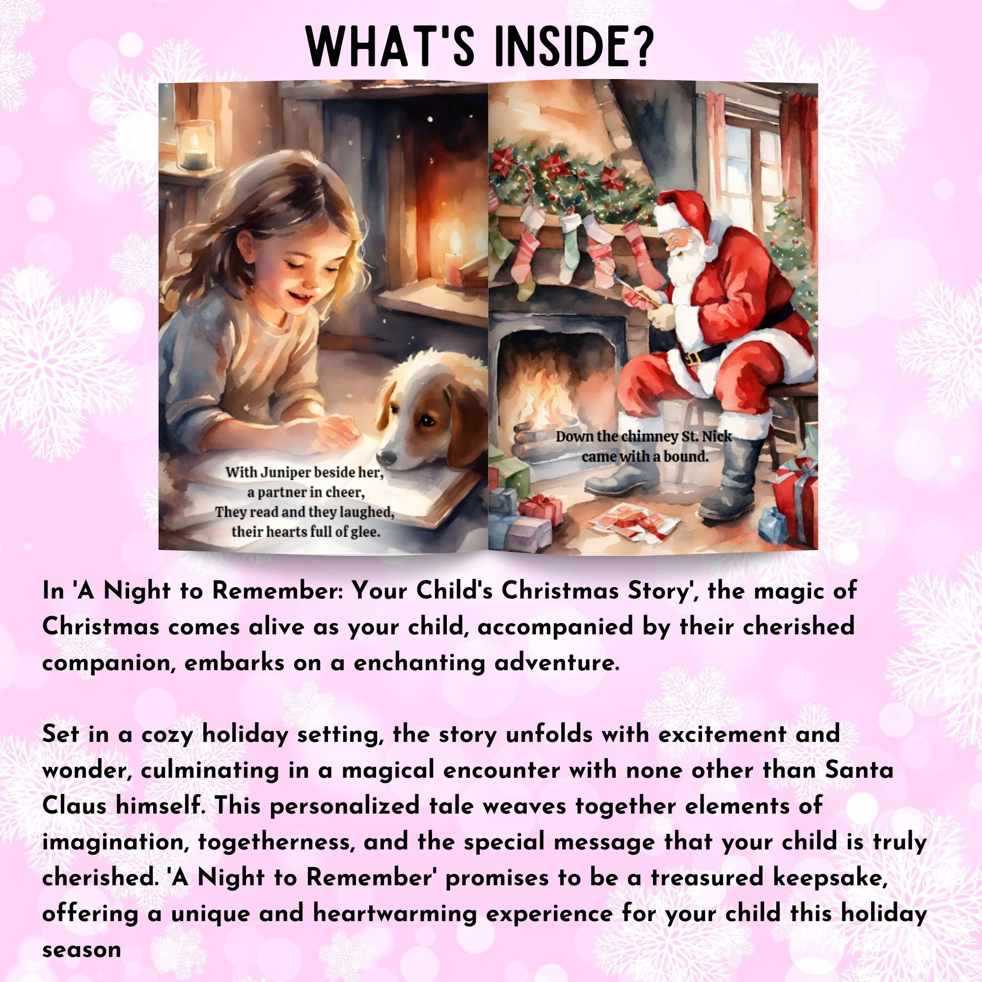 Personalized Night Before Christmas Book Custom Xmas Eve Story Children ...