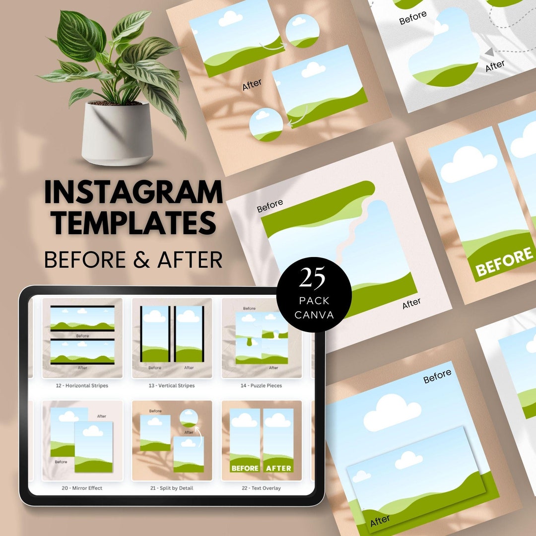 Instagram Before and After Templates Interior Design Transformation ...