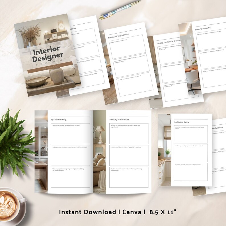 Interior Design Client Questionnaire Template Interior Designer ...