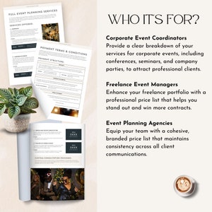 Event Planner Pricing Guide Template Event Services Price List Menu ...