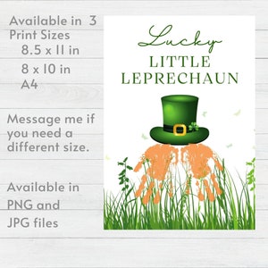 St Patricks Day Handprint Leprechaun St Patrick Handprint St Patricks ...