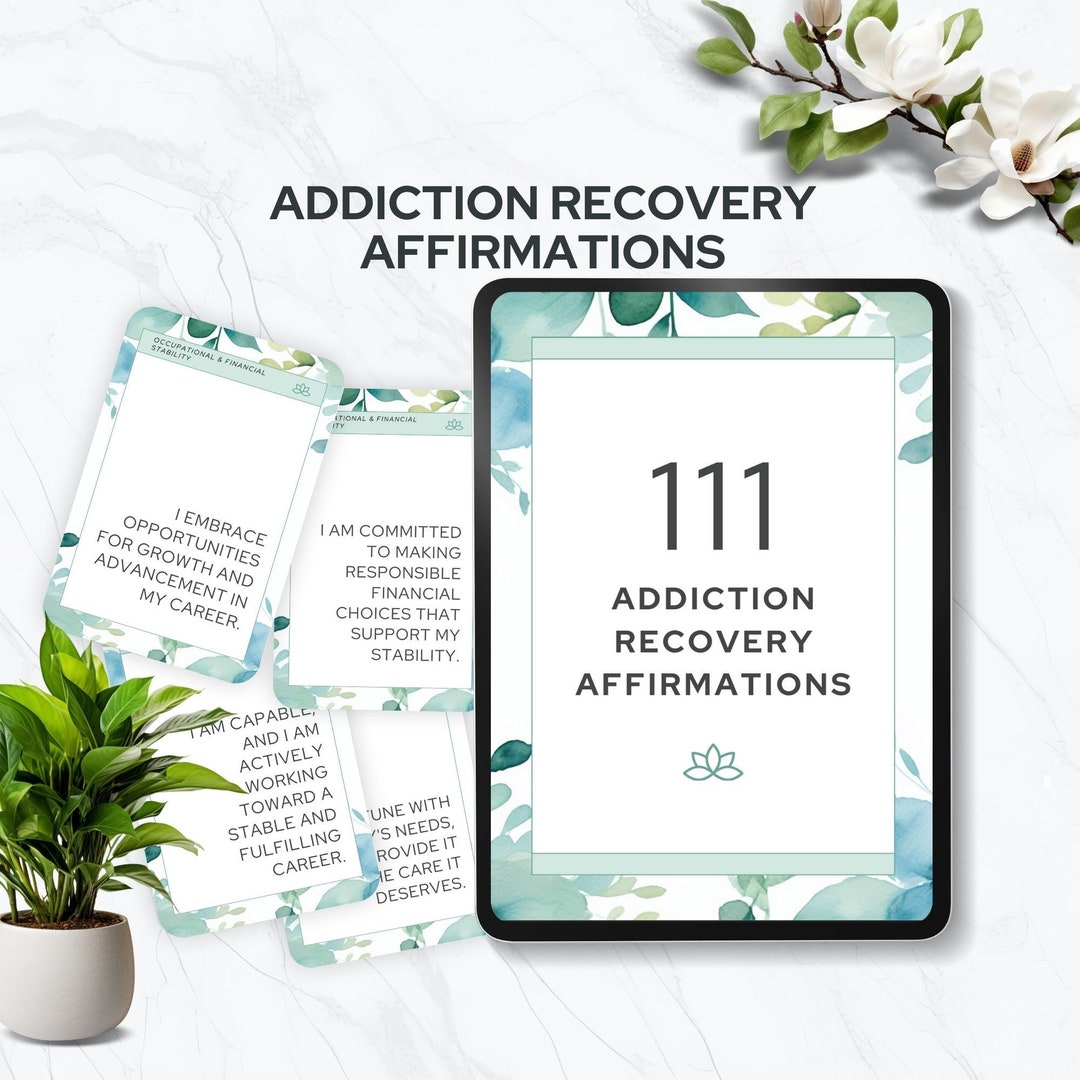 Addiction Recovery Affirmation Card Sobriety Affirmation Deck Sobriety ...