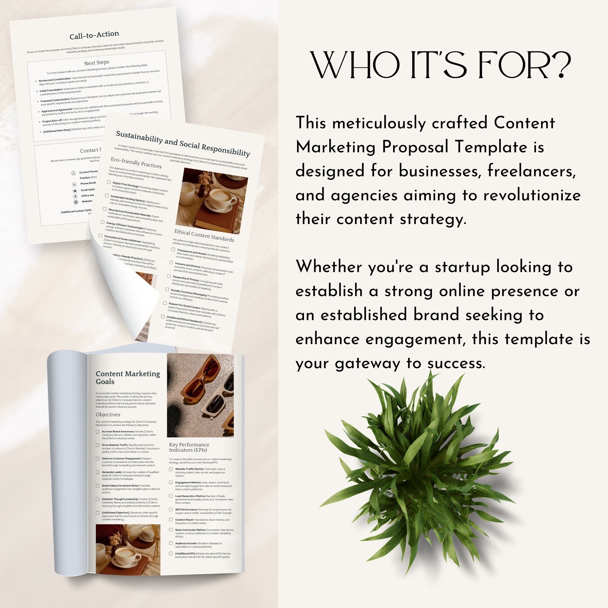 Content Proposal Template Content Marketing Proposal Digital Template ...