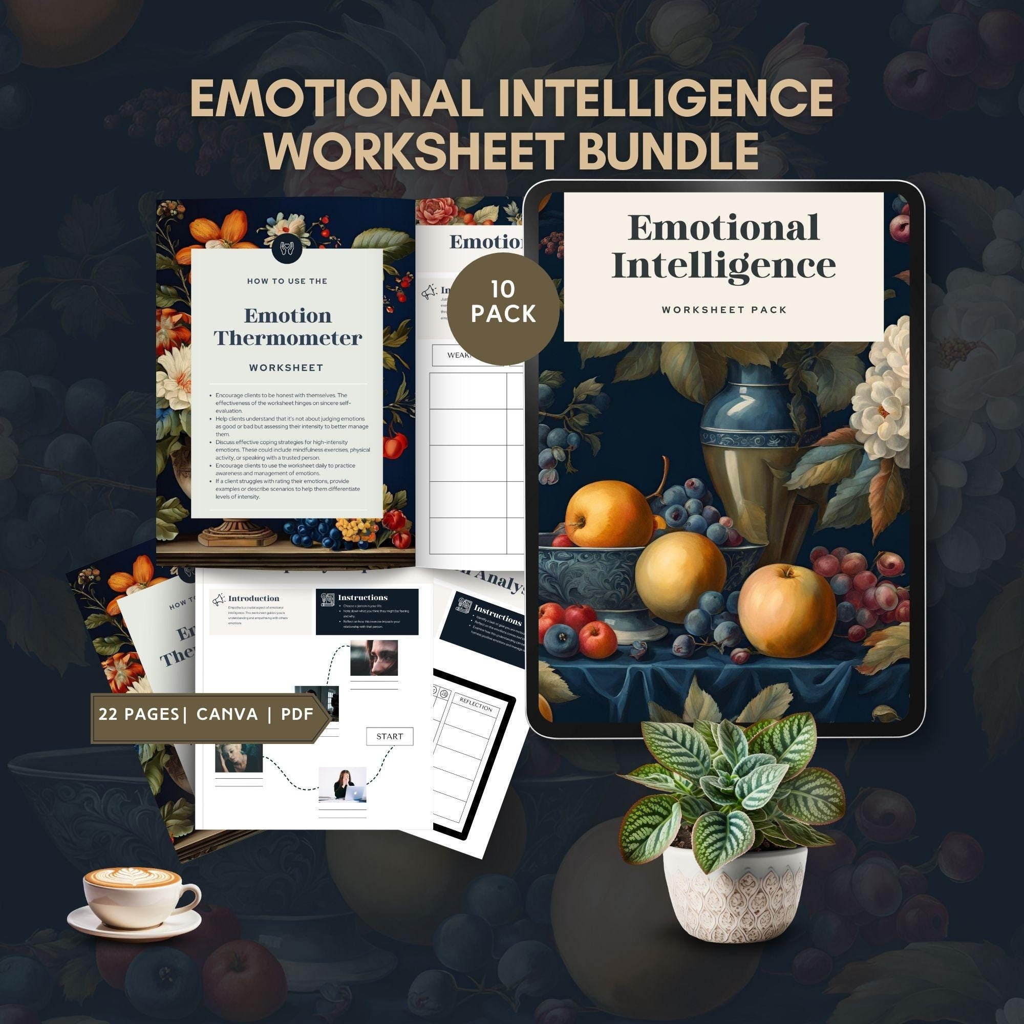 Emotional Intelligence Worksheet Coaching Emotion Intelligence Template ...