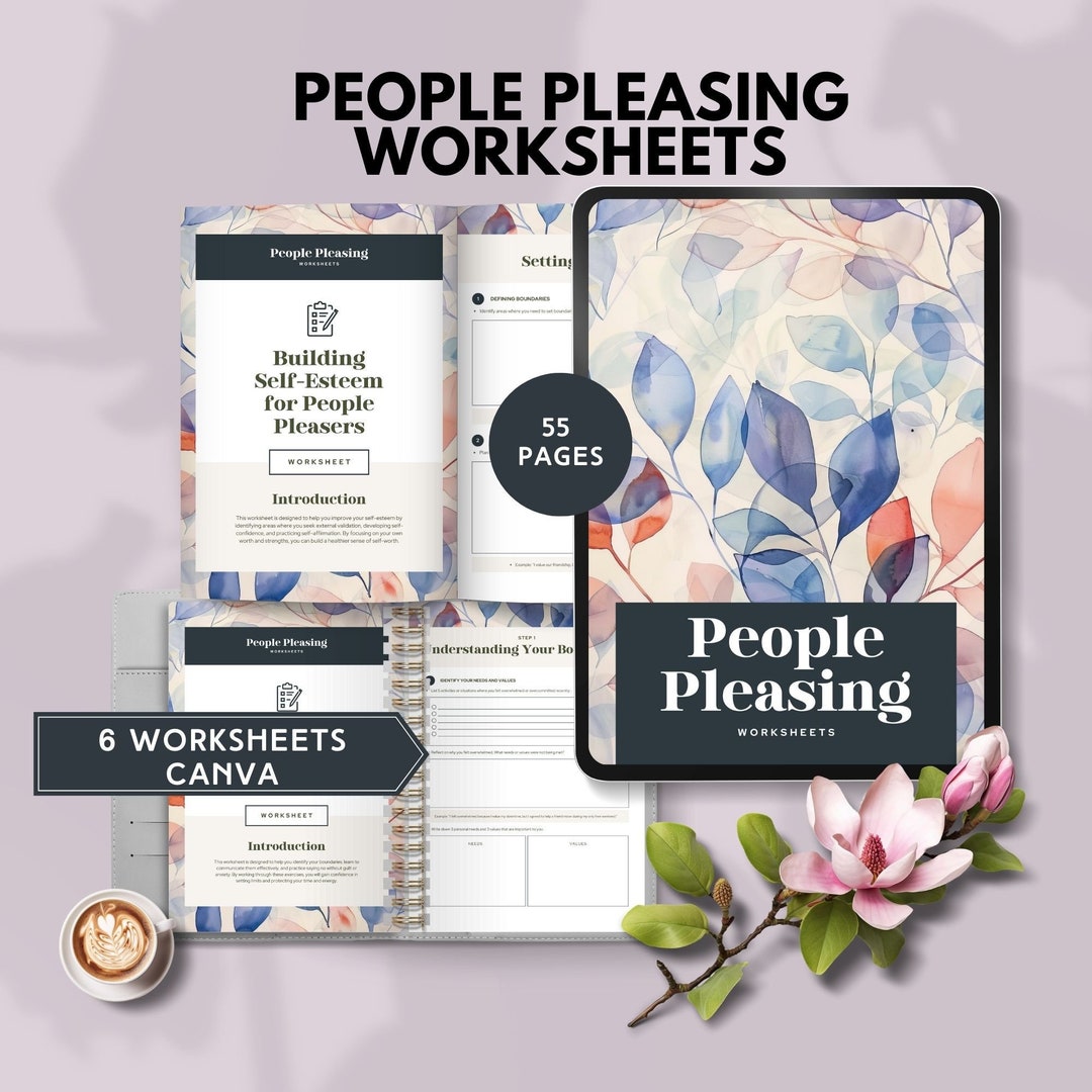 People Pleasing Worksheets People-pleasing Workbook Setting Boundaries ...