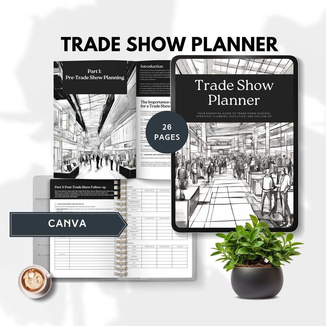 Trade Show Planner Canva Template Craft Fair Tracker Event Planning ...