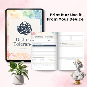 Distress Tolerance Worksheet DBT Emotional Regulation Therapy Workbook ...