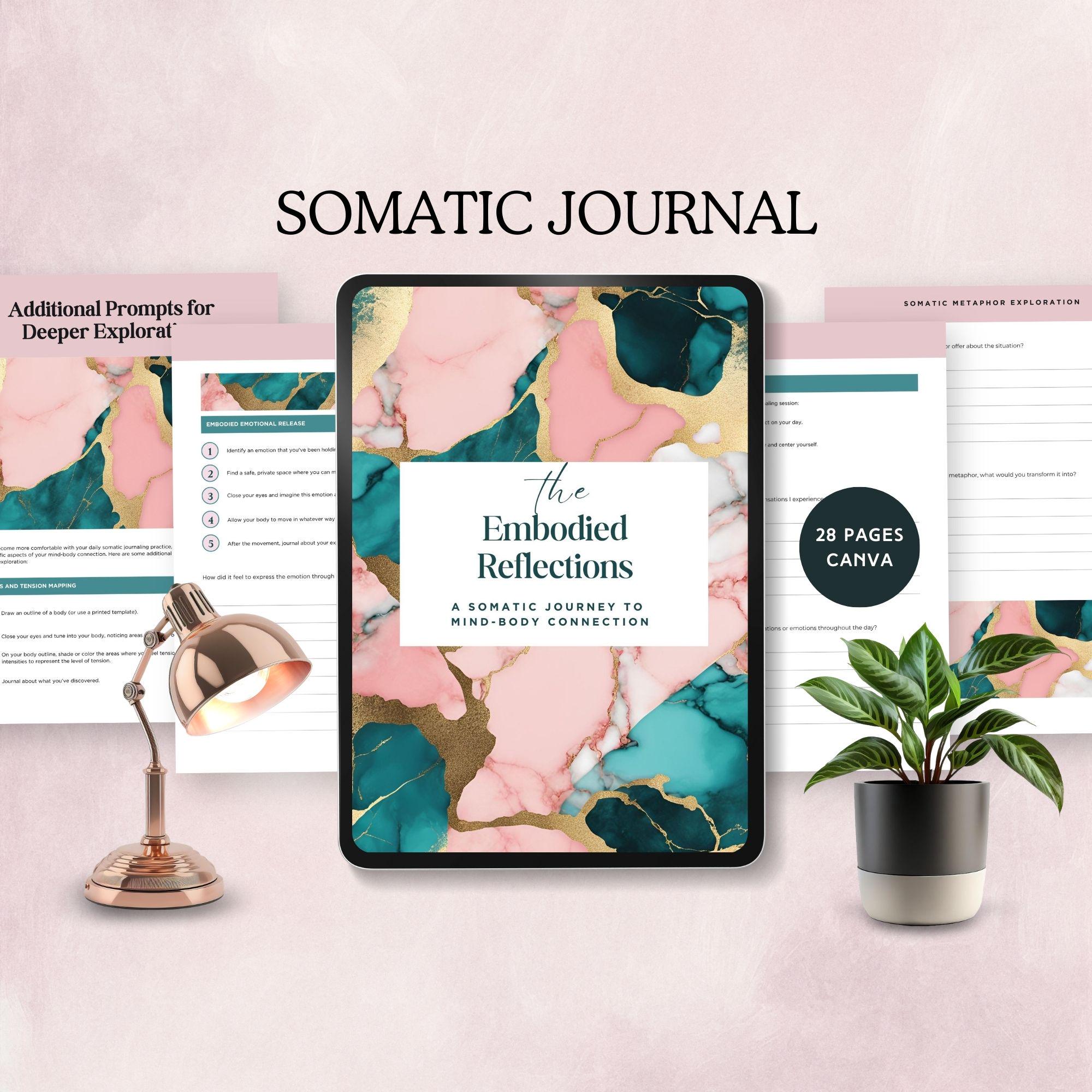 Somatic Journal Emotional Regulation Worksheet for Coaching Stress ...