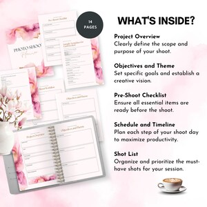 Photo Shoot Planner Template Printable Brand Photoshoot Session Plan ...