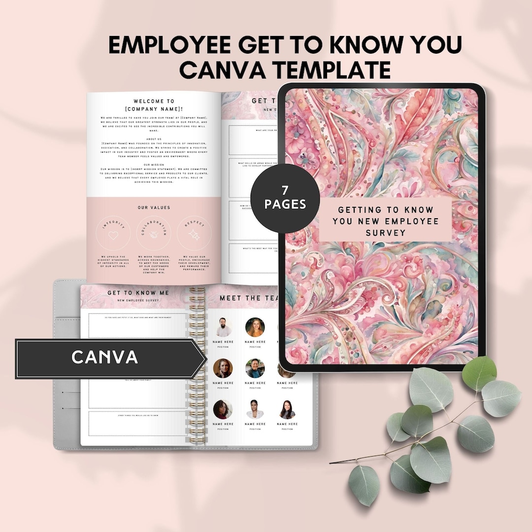 Employee Get to Know You Questionnaire Editable Getting to Know You for ...