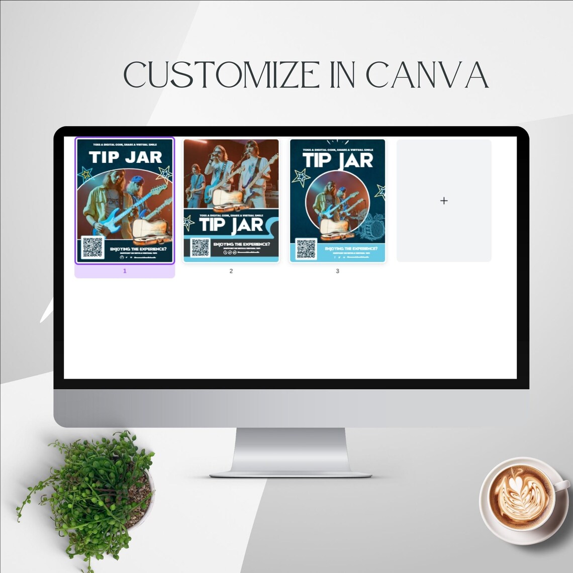 Tip Jar for Musician Music Band Tip Jar Qr Code Sign Accepted ...