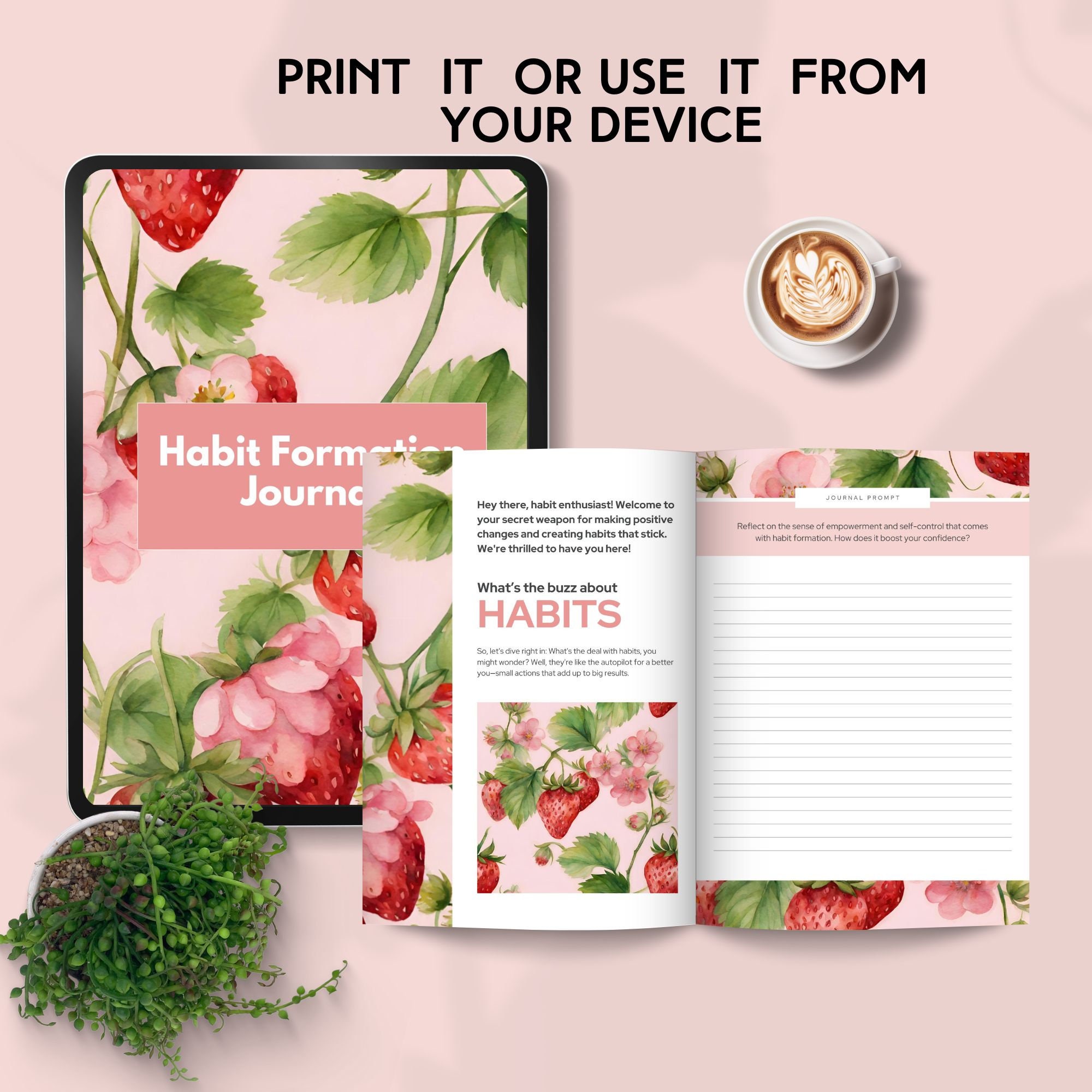 Habit Formation Journal Habit Tracker Printable Personal Development ...