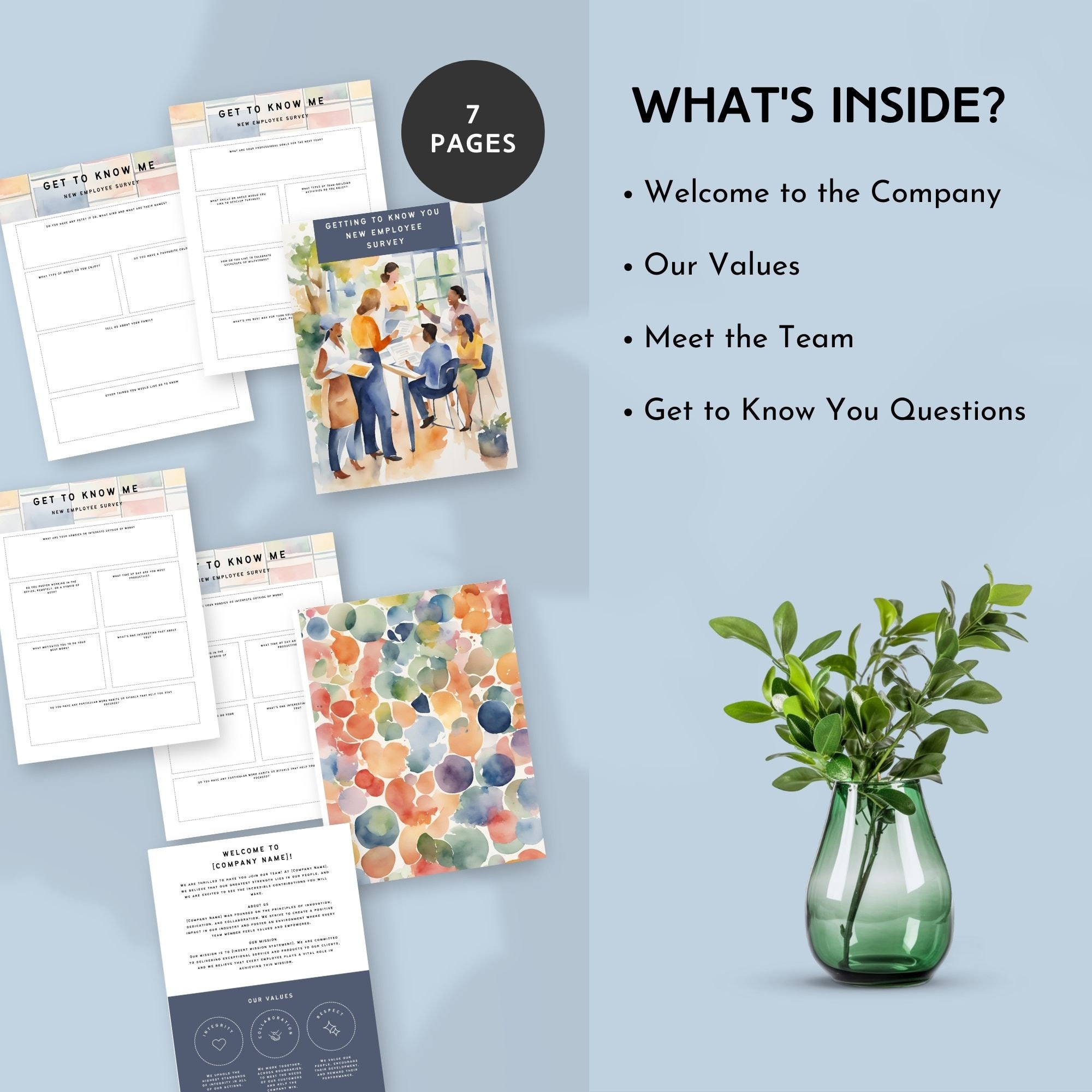 Getting to Know You for Coworkers Employee Get to Know My Team ...