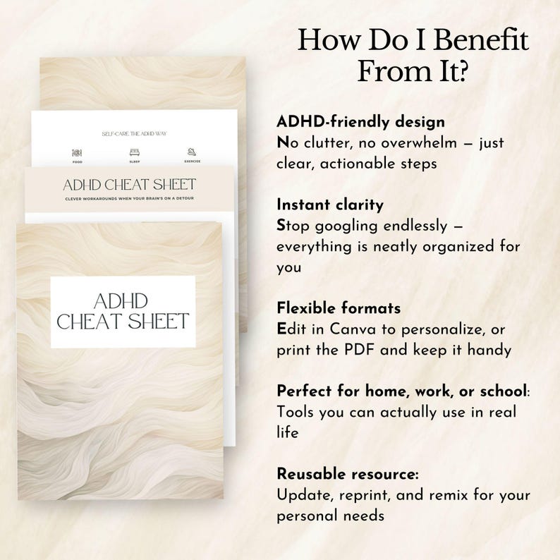 Adhd Cheat Sheet Executive Functioning Therapy Time Management Tool ...