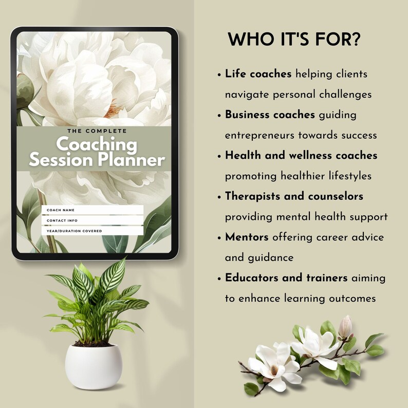 Coaching Session Planner Template Canva Client Session Note Toolkit ...