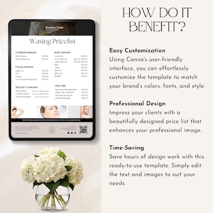 Waxing Services Price List Template Canva Brazilian Waxing Bikini Flyer ...