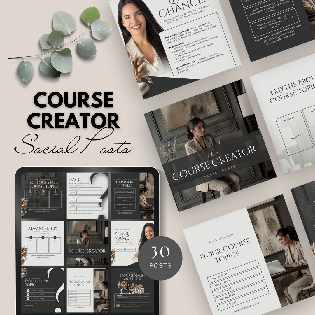 Course Creator Instagram Posts Online Course Social Media Marketing ...