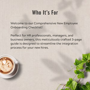 New Employee Onboarding Checklist Employee Onboarding Packet Employee ...