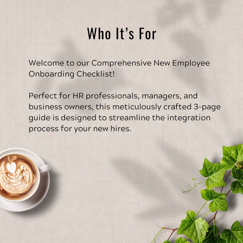New Employee Onboarding Checklist Employee Onboarding Packet Employee ...