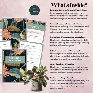 Cognitive Distortion Worksheets for Teens Cbt Cognitive Behavioural ...