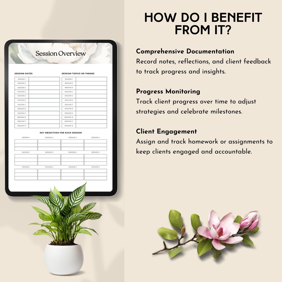 Coaching Session Planner Template Canva Client Session Note Toolkit ...