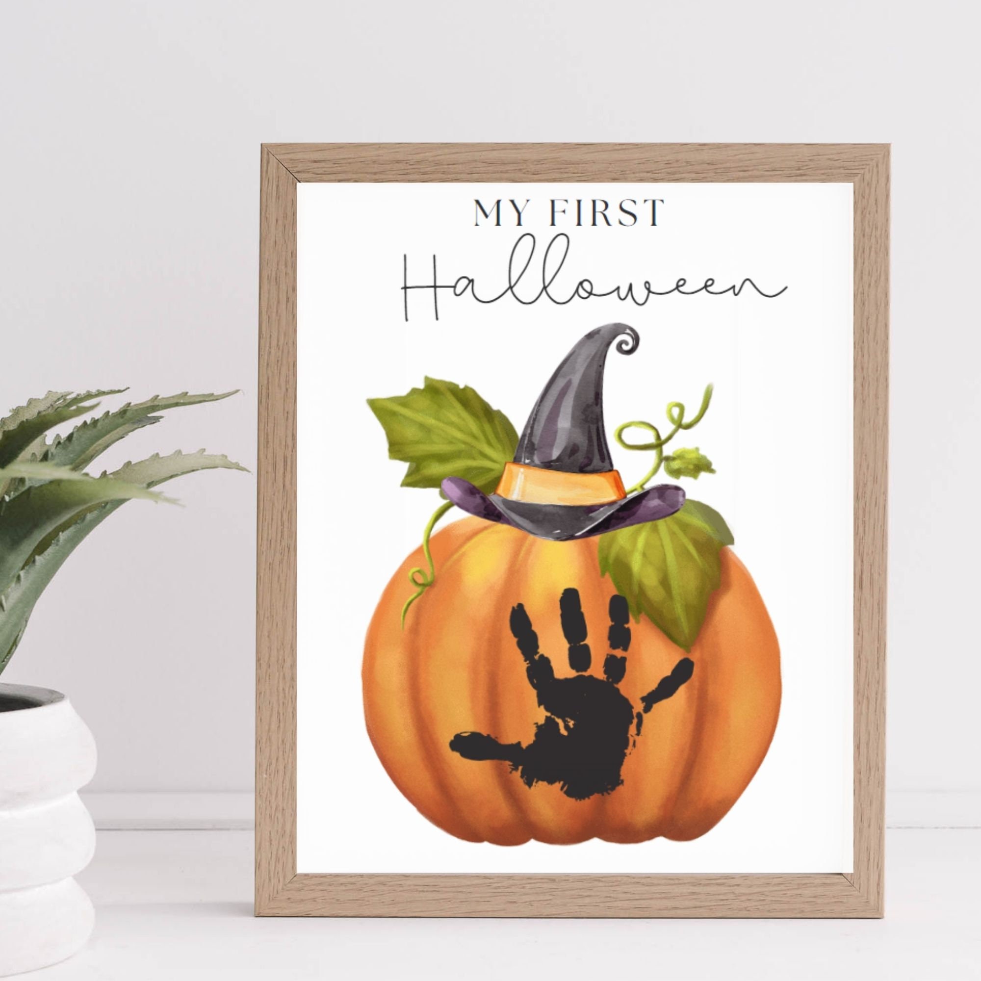 Halloween Kid Handprint Art Kids Printable DIY Craft for Kid - Etsy