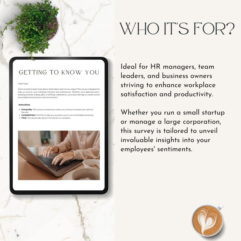 Employee Survey Template Employee Favorite List All About Me Questions ...