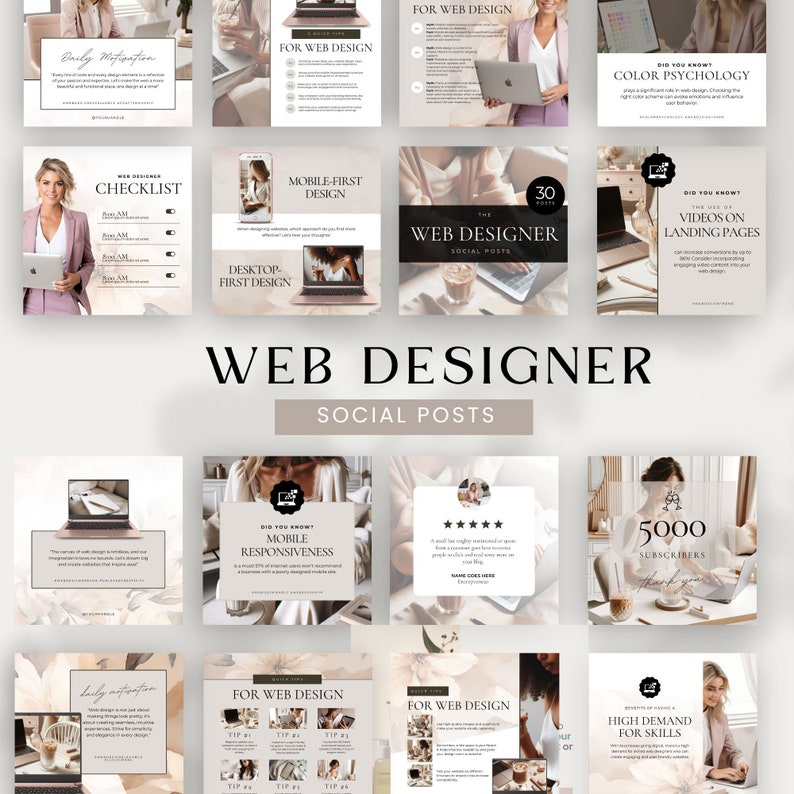 Social Media Post for Web Designer Instagram Website Designer Social ...