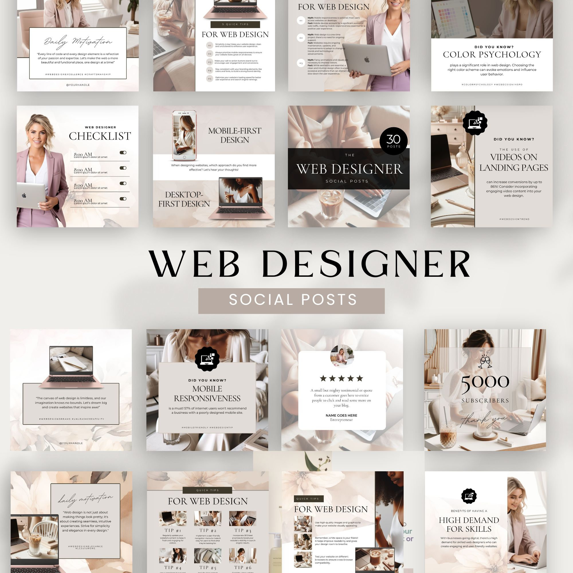 Social Media Post for Web Designer Instagram Website Designer Social ...