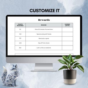 Reward Chart for Teens Chore Chart Positive Reinforcement Program ...