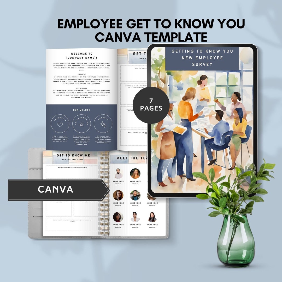 Getting to Know You for Coworkers Employee Get to Know My Team ...