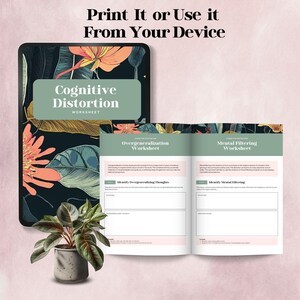 Cognitive Distortion Worksheets for Teens Cbt Cognitive Behavioural ...