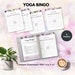 Yoga Bingo for Kids Yoga Game Printable Wellness Bingo Fitness Activity ...