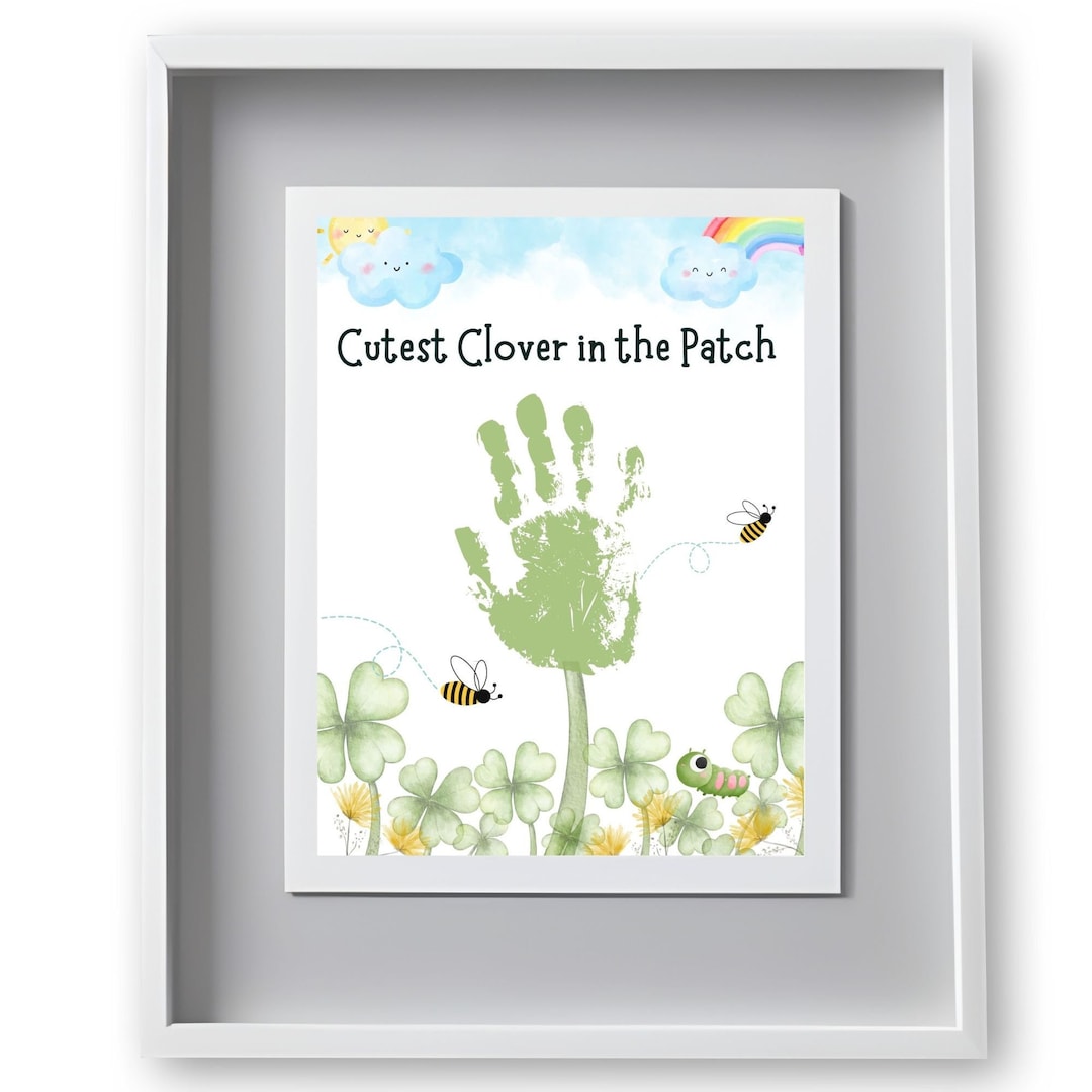St Patricks Cutest Clover Handprint,cutest Clover in the Patch,st ...