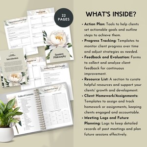 Coaching Session Planner Template Canva Client Session Note Toolkit ...