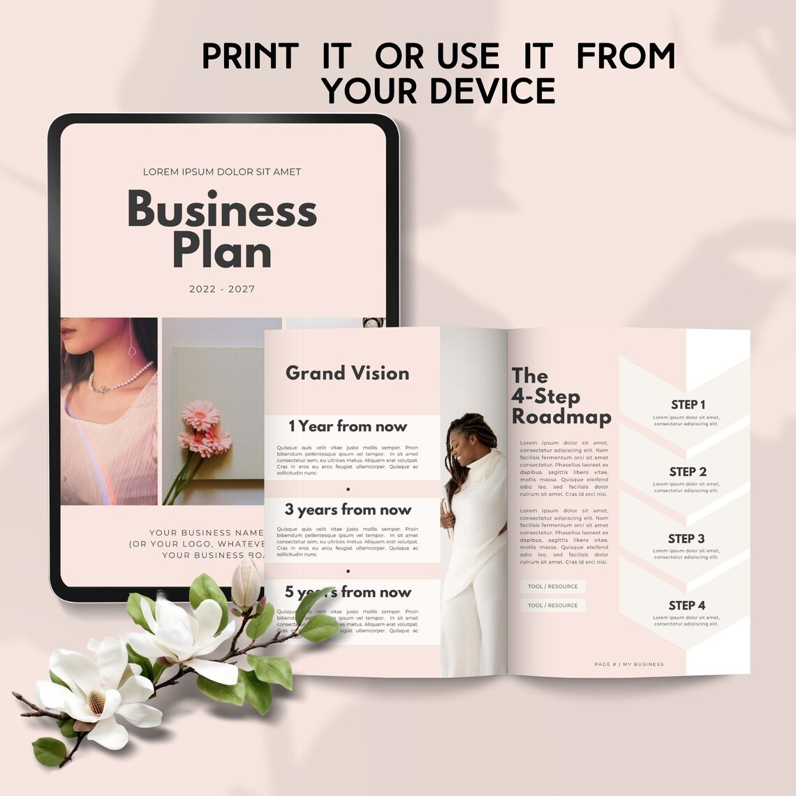 Simple Business Plan Template Business Pitch Deck Template Business ...