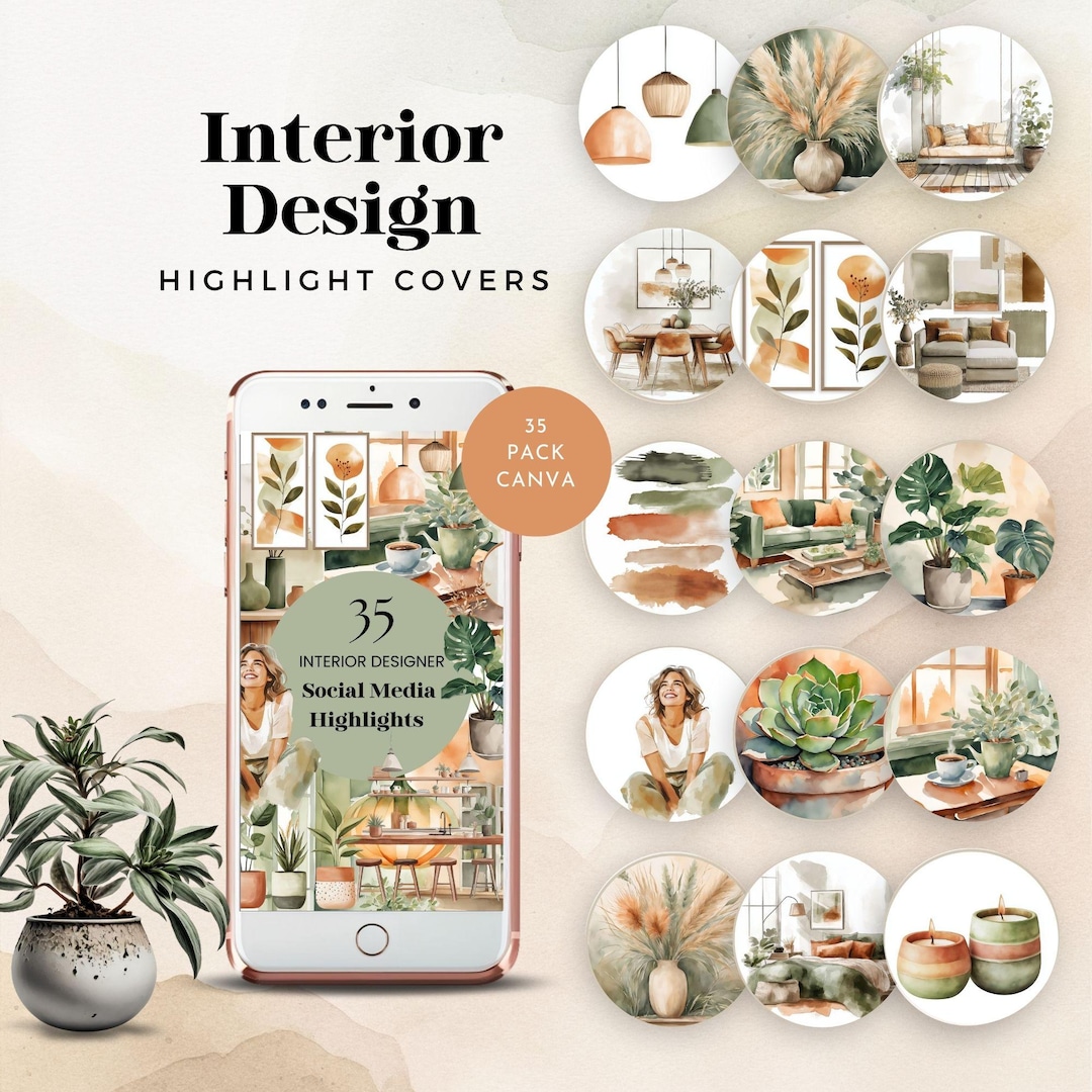 Interior Designer Highlight Covers Instagram Home Decor IG Story ...