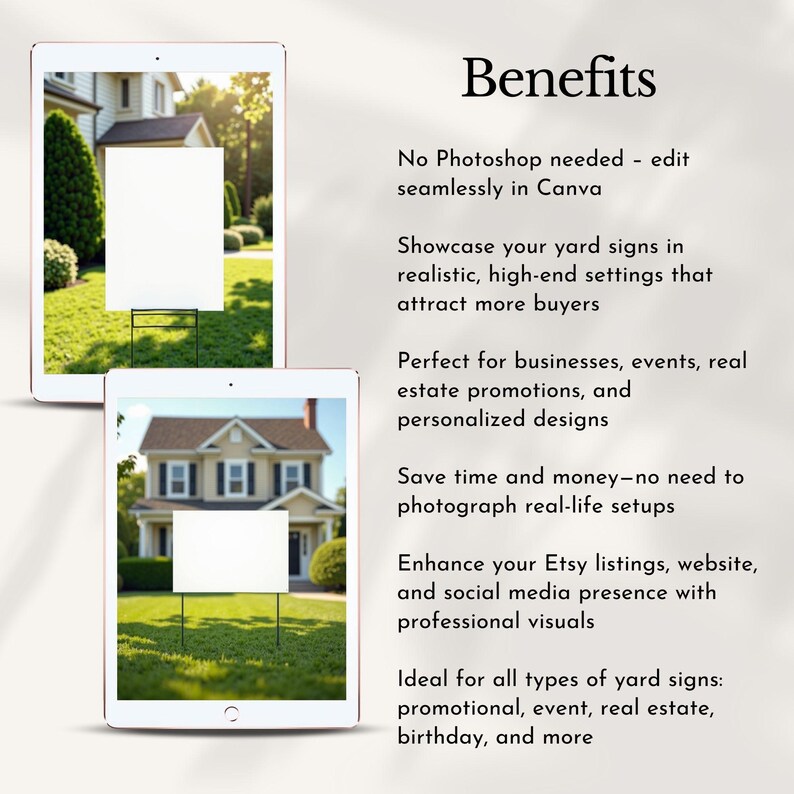 Yard Sign Mockup Canva Template Yard Flag Garden Banner Editable Easy ...