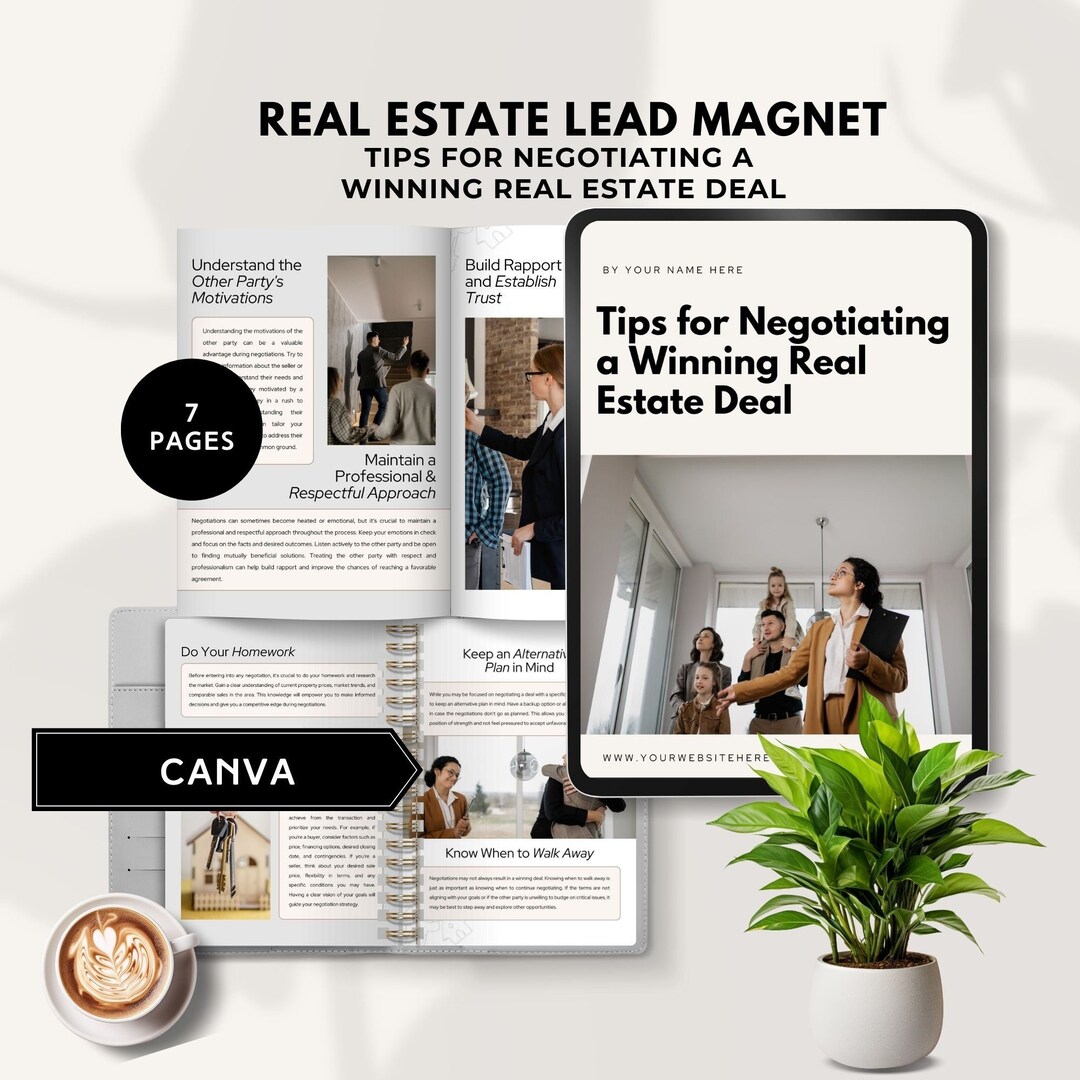 Real Estate Agent Lead Magnet for Realtor Marketing Template Freebie ...